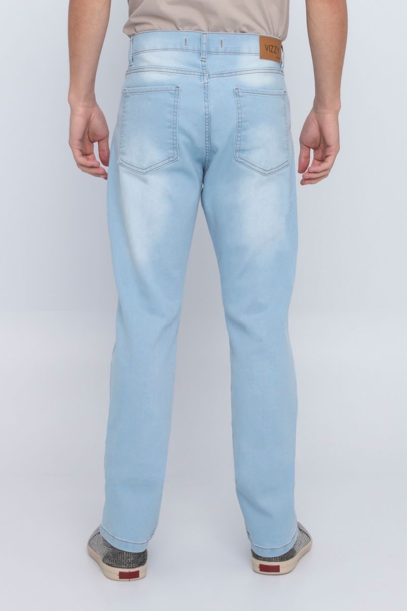 Calça Jeans Masculina Slim Azul Claro