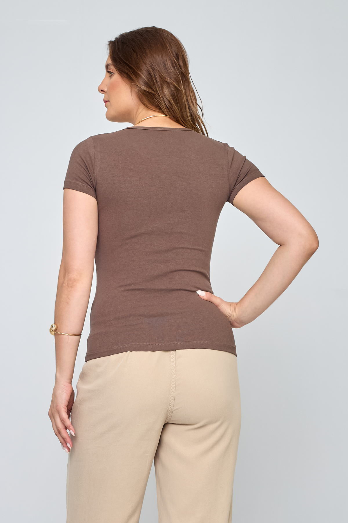 Blusa Feminina em Cotton Marrom