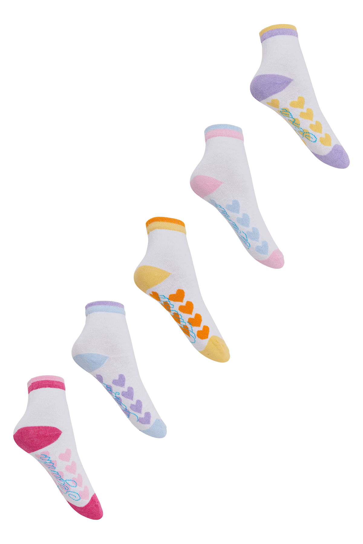 Moda Infantil Caedu: Kit Meias Corações. Conforto e Estilo!
